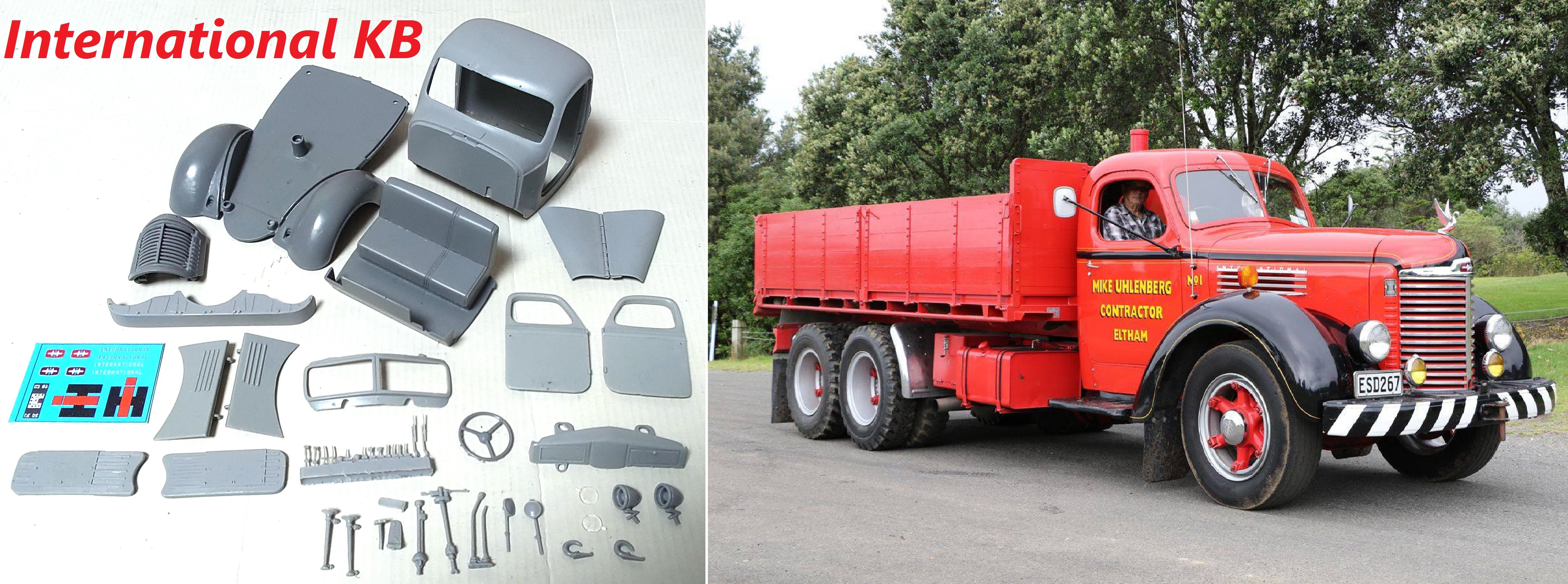 21T INTERNATIONAL KB 1/24 SCALE RESIN CAB KIT CAB HOOD | ST Supply Co. Ltd.