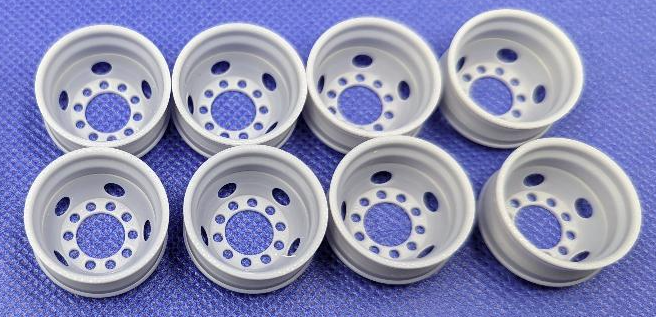 Trailer Set#2 22" 5 Hole Budd wheels with trailer Hubs 8whls/4hubs TRU ...