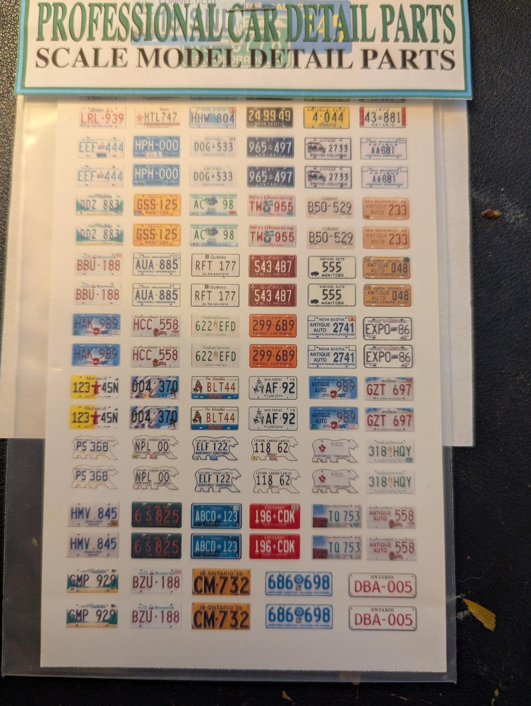 CANADIAN PROVINCE AND TERRITORIES LICENSE PLATE DECALS | ST Supply Co. Ltd.