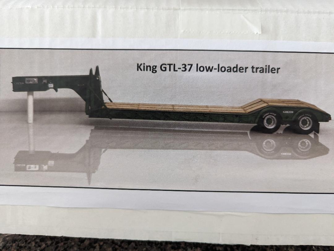 37FT KING FLOAT TRAILER Kit 1/24 scale CNC , Resin, Photo etch Kit Tra ...