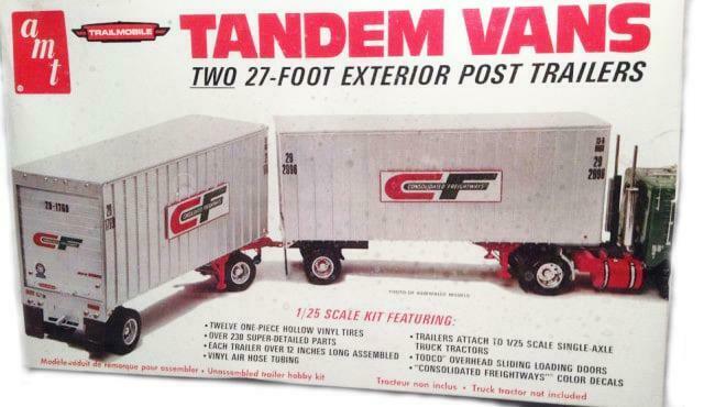 1/25 SCALE DOUBLE VANS TRAILER KIT SEALED AMT 1132 | ST Supply Co. Ltd.
