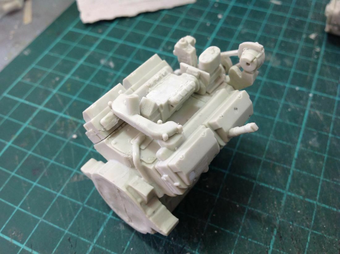 AUSLOWE E9 MACK 400/500HP V8 ENGINE KIT 1/24-1/25 SCALE | ST Supply Co ...