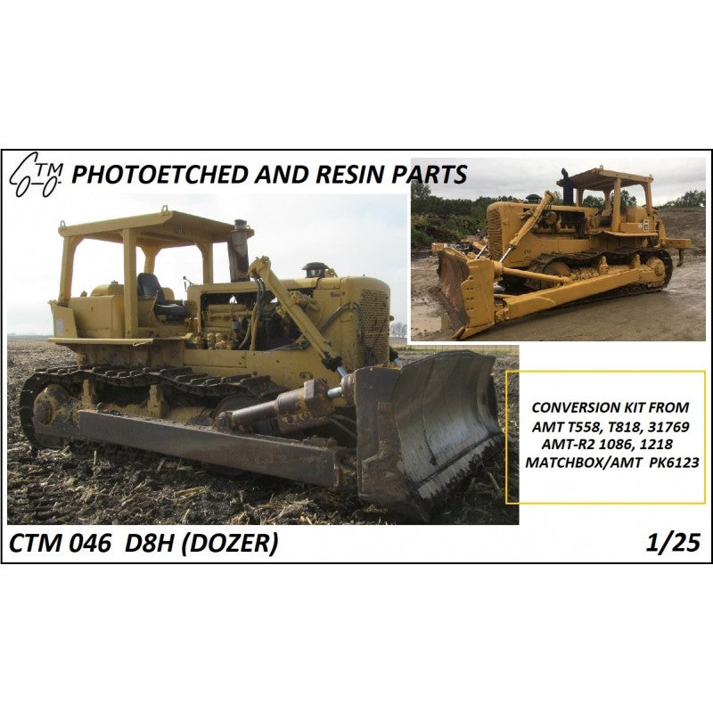 CTM046 D8H DOZER DETAIL SET FOR USE ON AMT D8 DOZER KITS 1/25 | ST ...