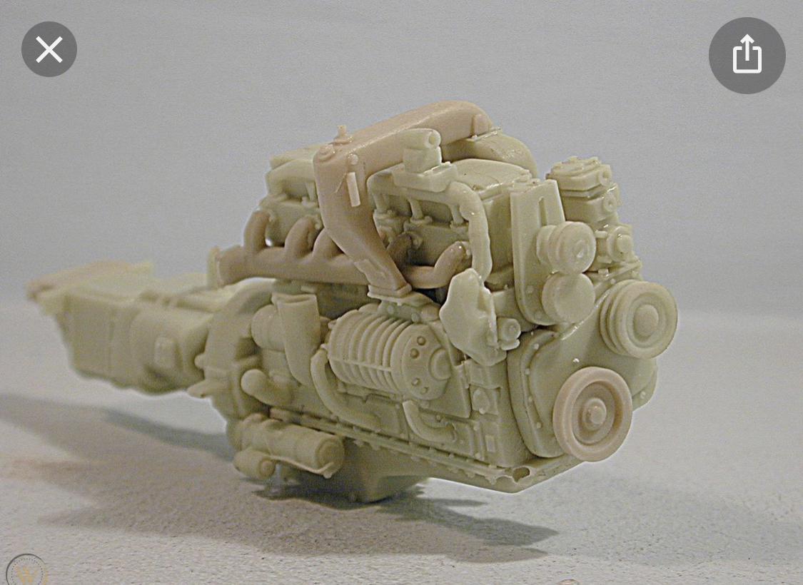 Dans Models CUMMINS 1/25 scale DIESEL ENGINE Kit ENGINES AND DRIVETRAI ...