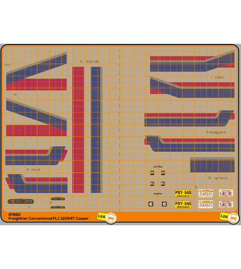 MAX MODEL DECALS #67882 Freightliner FLC CASPER Scheme Decals | ST ...