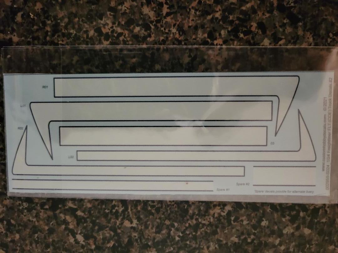 FREIGHTLINER FLT COE 1/25 scale decal sheet for AMT kit | ST Supply Co ...