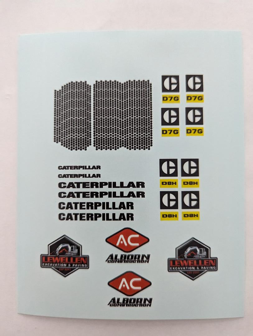 CAT Dozer decals for AMT kit 1/25 scale DECALS | ST Supply Co. Ltd.