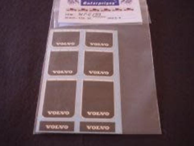 WOLF FANG DECAL VOLVO CHROME ON BLACK MUDFLAPS | ST Supply Co. Ltd.