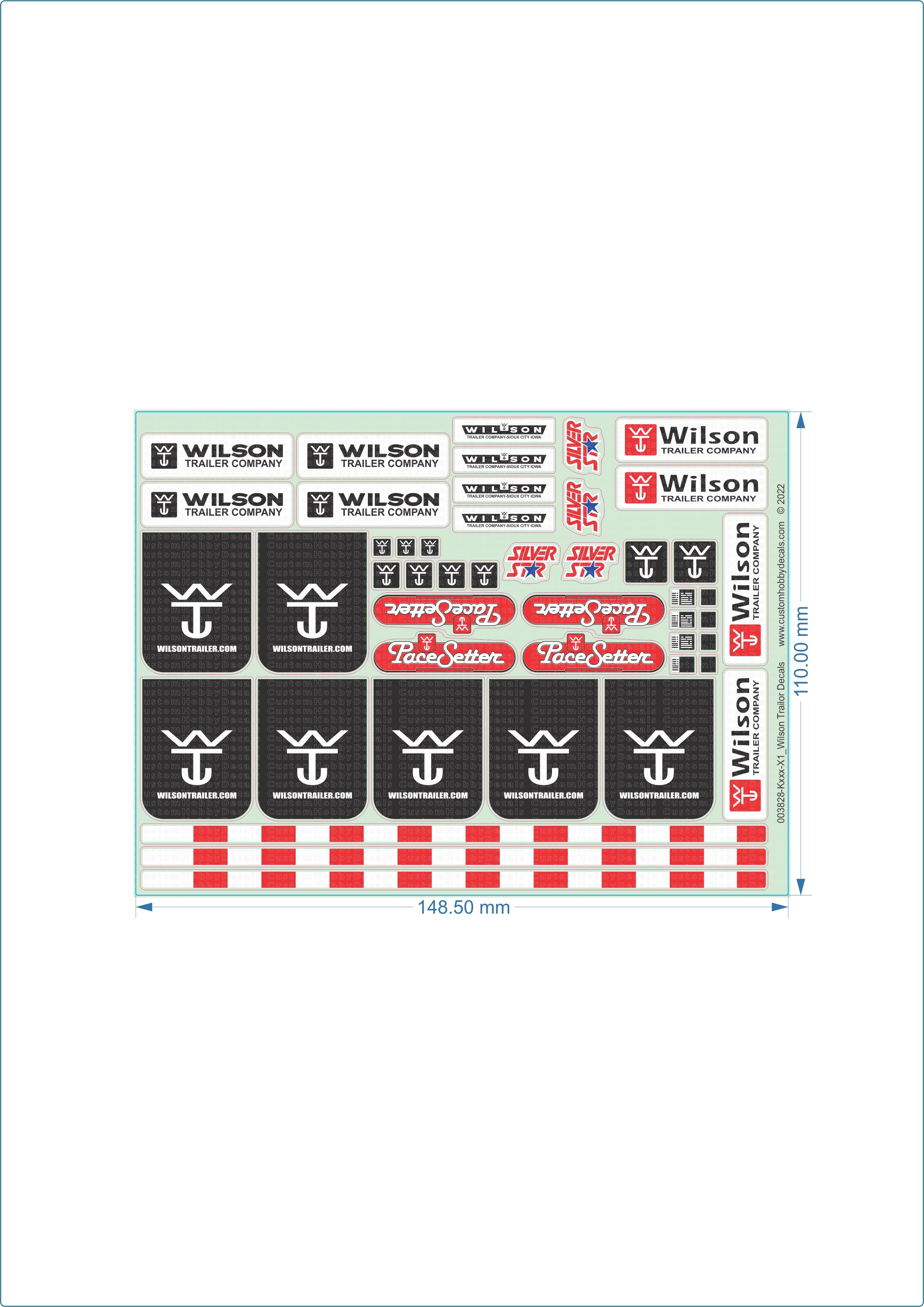 WILSON TRAILERS DECALS Logos and mudflaps 1/24 or 1/25 scale | ST ...